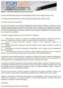 Carta Poder Notarial 【 descarga 3 Modelos Word PDF Gratis