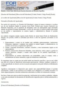 Carta Poder Notarial 【 descarga 3 Modelos Word PDF Gratis